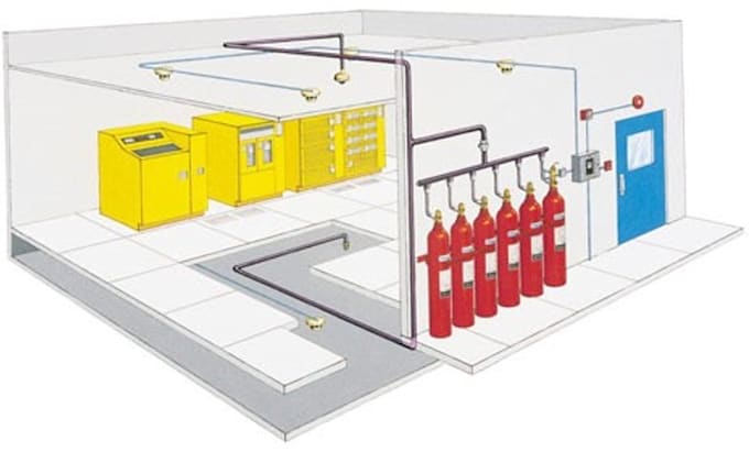 Design your fm200, c02, novec fire suppression systems by Amnasr | Fiverr