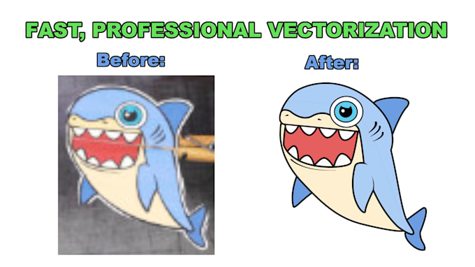 Vectorize any image, logo, drawing, and make corrections and color ...