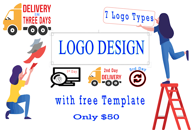 Design professional unique business logo with 7 types by Fast77 | Fiverr