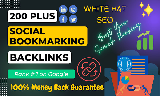 Create high quality social bookmarks seo backlinks for google ranking ...