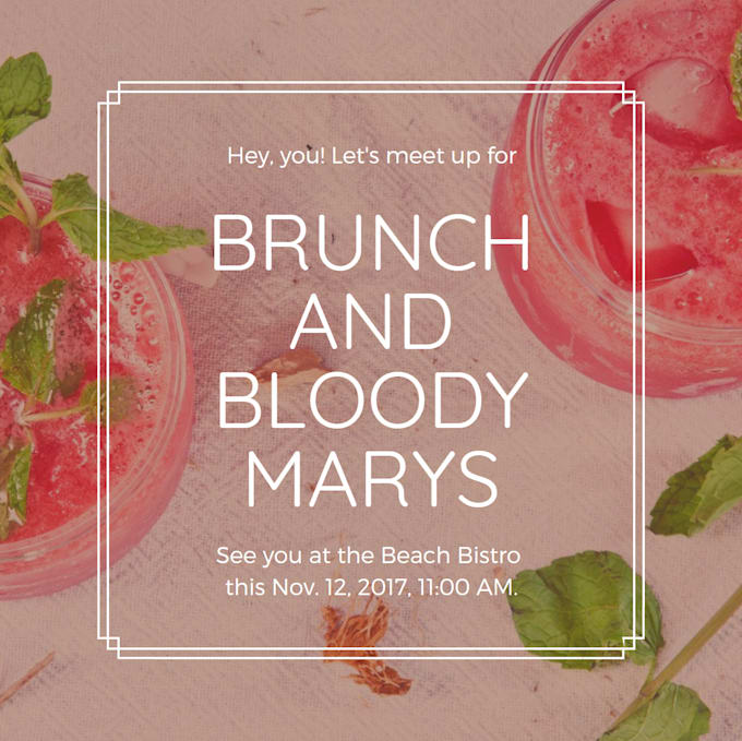 Create a basic invitation for your party, event, etc by Zachkag | Fiverr