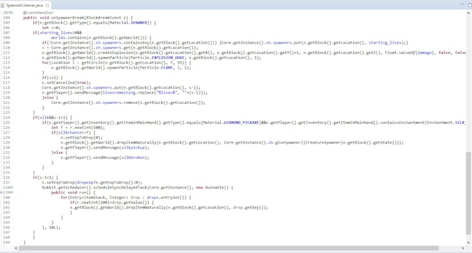 Code custom minecraft plugins by Sagaciousdev | Fiverr