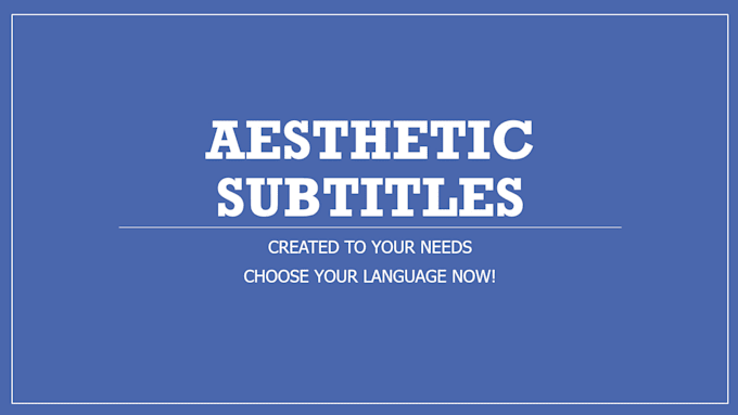 Create aesthetic looking subtitles and captions for your videos by ...