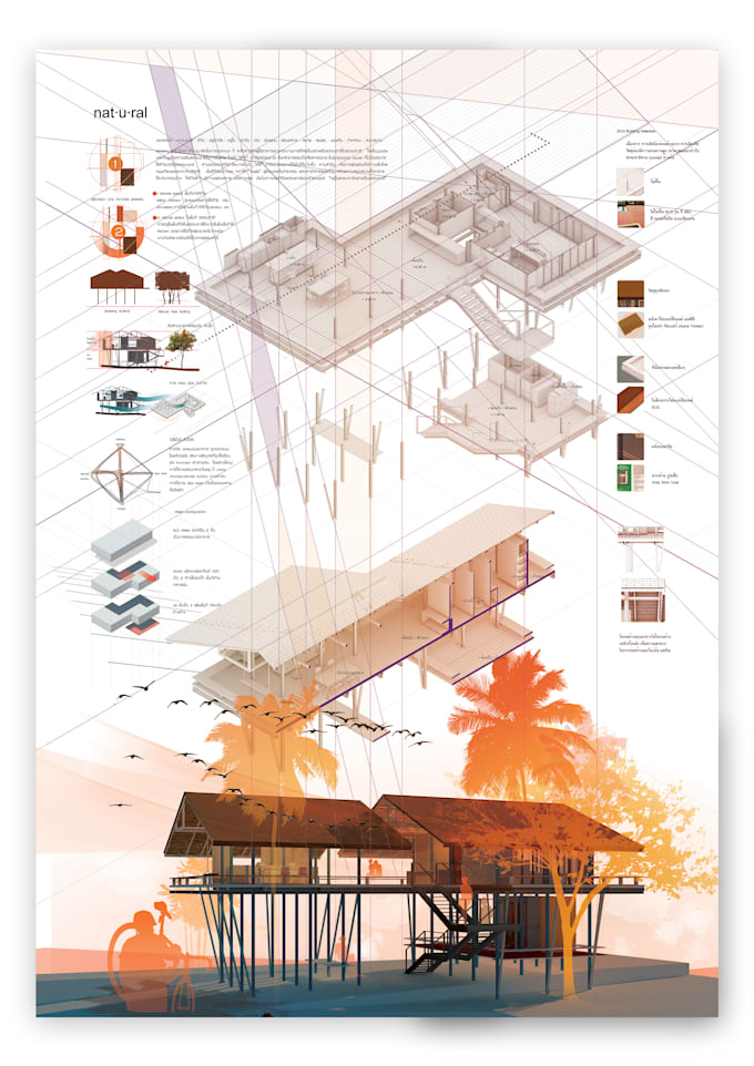 Create beautiful architectural presentation board for you by Tumhil ...