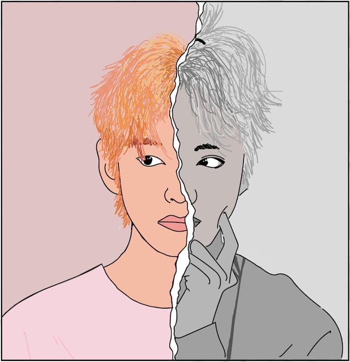 Change your drawing and sketch into illustration by Rachelsunarko | Fiverr