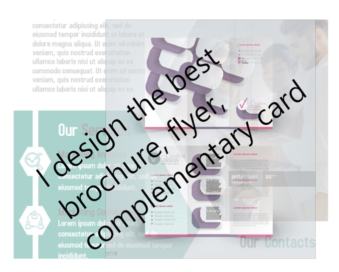 Design brochure, flyer, complementary card by Freevine | Fiverr