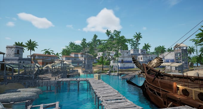 Make unreal engine 5 map and lighting and polishing with lumen and ...