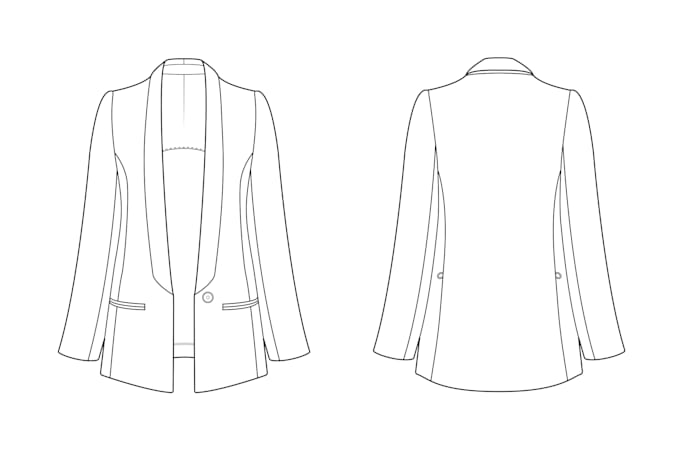 Create technical garment drawings by Mughistudio | Fiverr