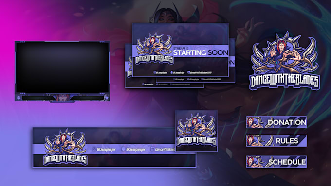 Design twitch or mixer overlay and logo for your stream by Simo_kadouri ...