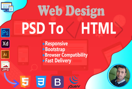 Convert Psd, Jpg To Html Responsive Bootstrap Web Design – Avantika Barkum Convert Psd, Jpg To Html Responsive Bootstrap Web Design – Avantika Barkum