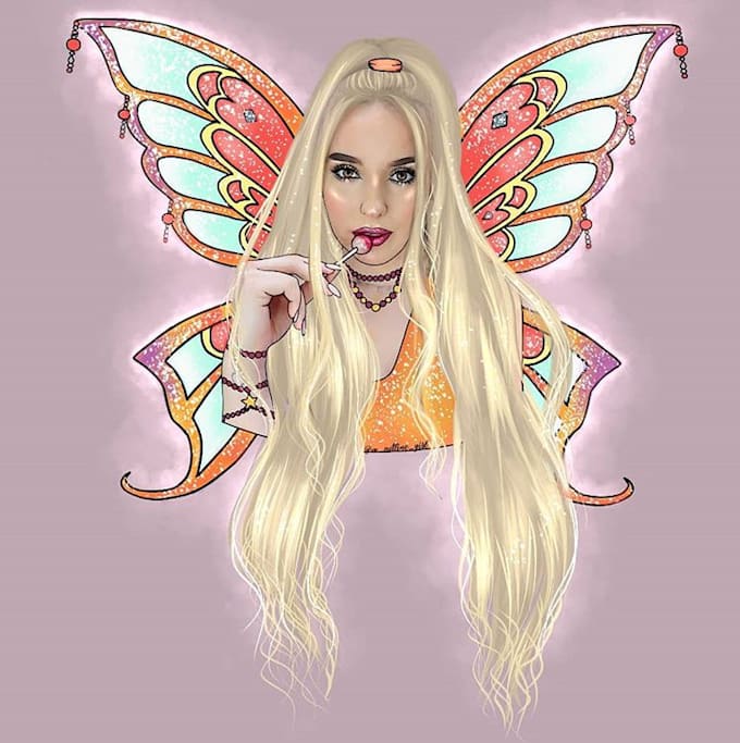 Draw cartoon of you to look like princess or fairy by Marijajolovic ...