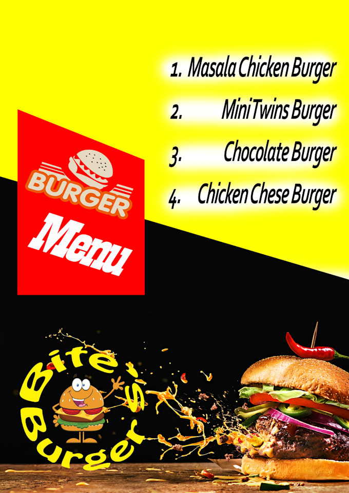 Design an unique restaurant menu at your estimated time by ...