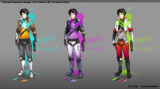 Create game character sheet or design concept art by Arosukekeke | Fiverr