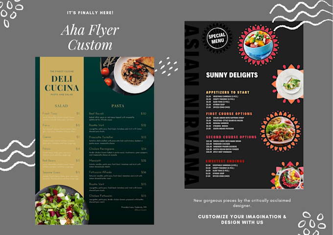 Do an amazing eye catching design for your restaurant menu, flyer ...