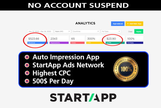 Create selfclick application with startapp ads network by Dushanthan1999 | Fiverr
