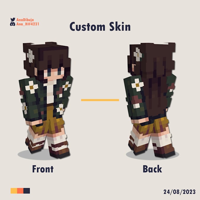 Make a professional minecraft custom skin