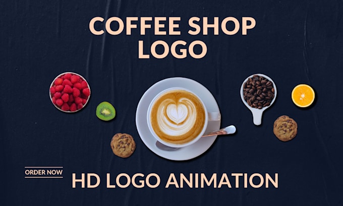 Create coffee shop logo animation by Solomedianetwor | Fiverr