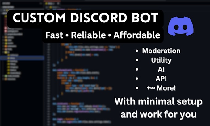 Create you a discord bot using node js and discord js by Johonny_ | Fiverr