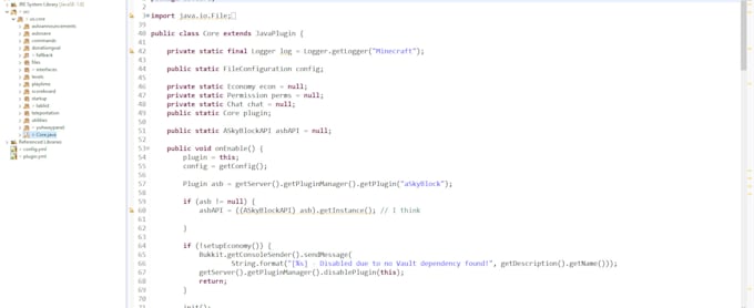 Custom code minecraft plugins by Hosstile | Fiverr