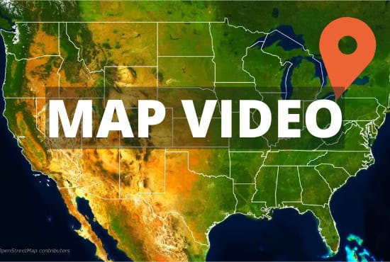 Create a custom animated map with graphics by Joyandarturs | Fiverr