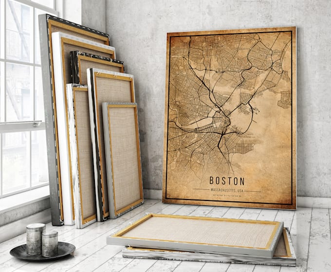 Design a custom city map of any city old style by Kyarik | Fiverr