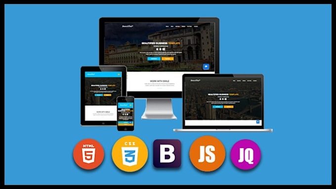 Built responsive websites using html css javascript by Parvezxi | Fiverr