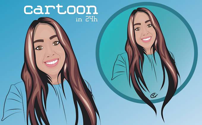Draw high quality cartoon portrait by Marchy13 | Fiverr