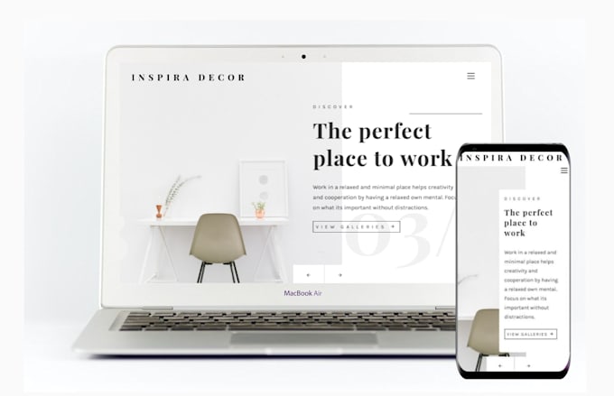 Design a clean html website with seo by Anabuitrago | Fiverr