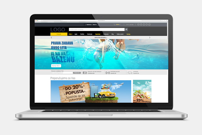 Design an beautiful website banner by Jelenadordevic | Fiverr