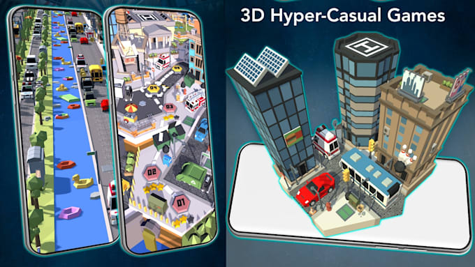 Make hypercasual game in 2d and 3d designs and development by Arehman9 ...