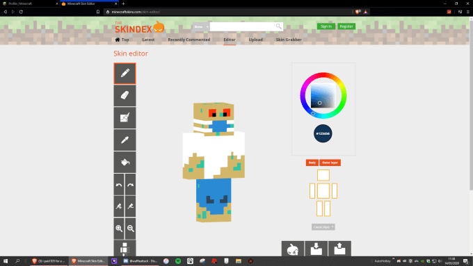 Make a custom minecraft skin for you by Alphaskins | Fiverr