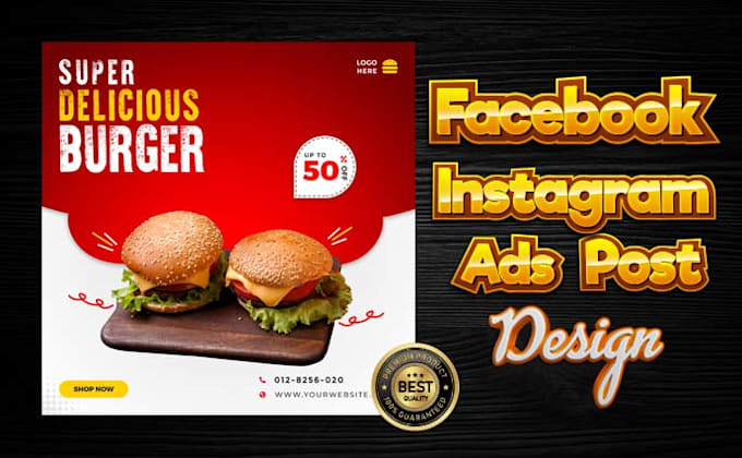 Design premium facebook and instagram ads post by Rmstgraphic | Fiverr