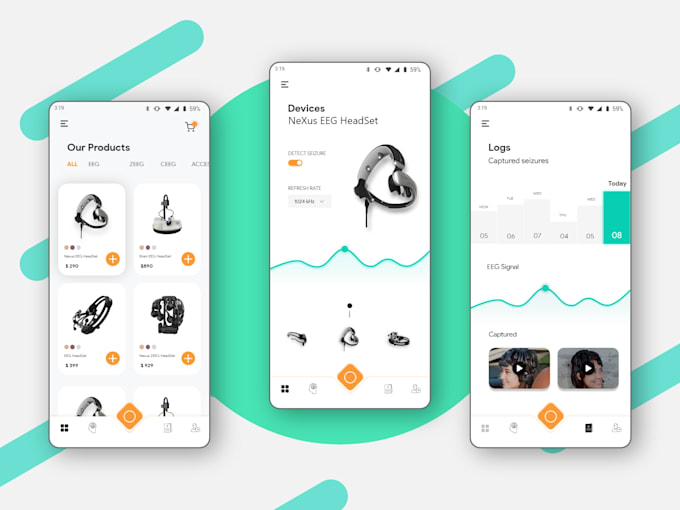 Create fresh web, app ui design by Ui_fair | Fiverr