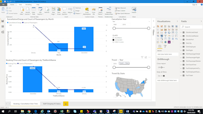 Do power bi modeling and visualization by Jineshm | Fiverr
