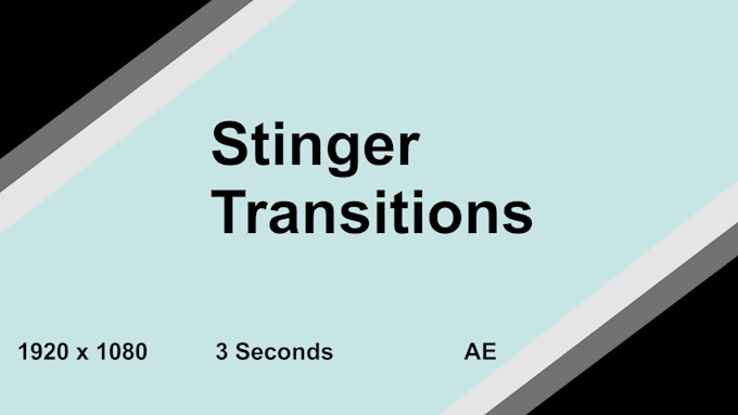 Create a simple stinger transition for your stream by Reybunny | Fiverr