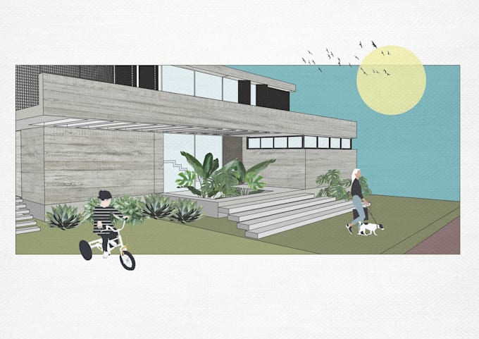 Make conceptual architecture illustrations of your renders by Lulirgz ...