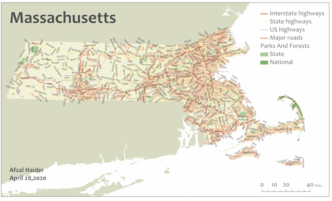 Make a professional maps by Cartography786 | Fiverr