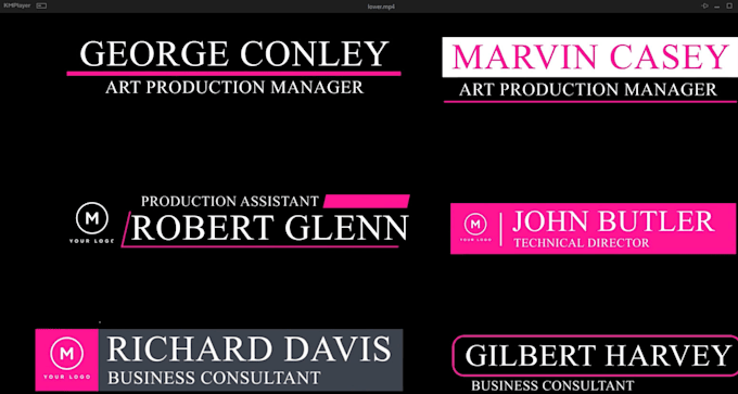 Create custom,animated,youtube,social media lower thirds,logo animation ...