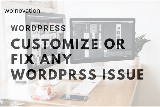 Fix wordpress, php, angular issues, errors, bugs or problems quickly by Wpinovation | Fiverr