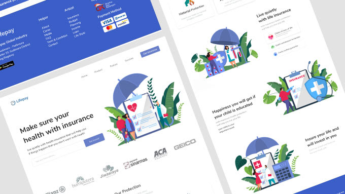 Design creative ui ux landing page and website by Andriandiko | Fiverr