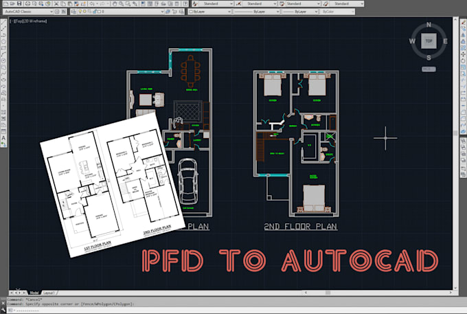 Draw 2d autocad drawing by Ravinduniranjan | Fiverr