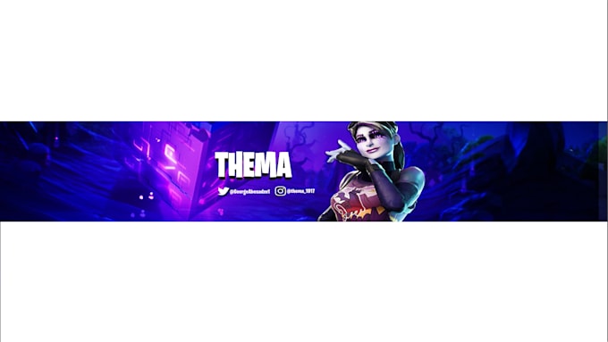 Do a basic youtube fortnite banner for your channel by Thema_12 | Fiverr