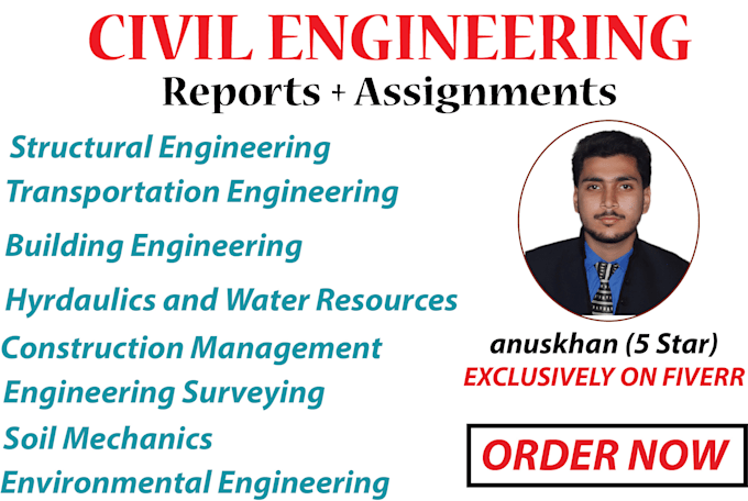 Assist you in civil engineering reports and assignments by Anuskhan ...
