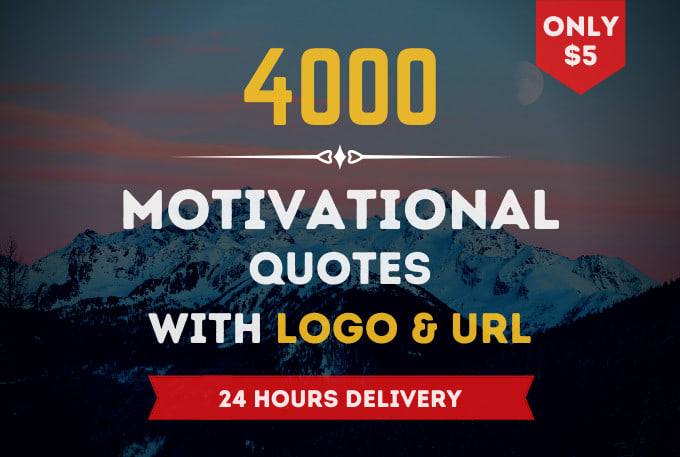 Design 4000 motivational quotes with your logo by Cocomondal | Fiverr