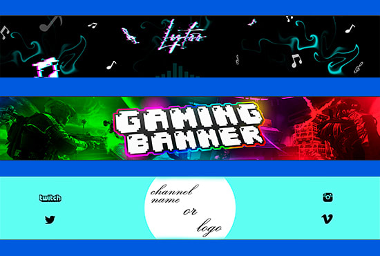Design a custom youtube banner for you by Alejandrodasilv | Fiverr