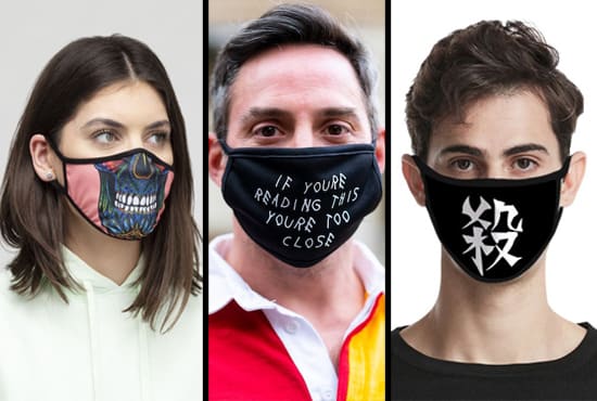 Design face surgical medical fashion mask with your design by Ramzigzl ...