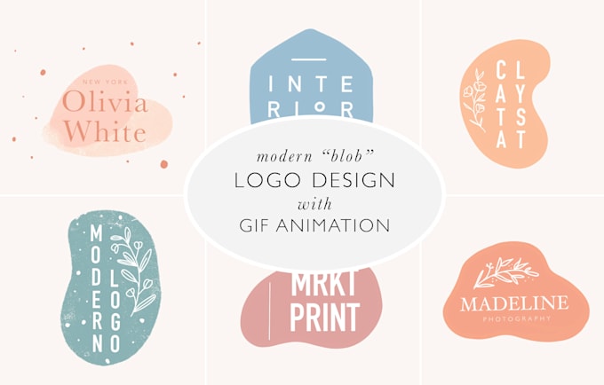Design modern logo with gif animation by Mariashtelle | Fiverr