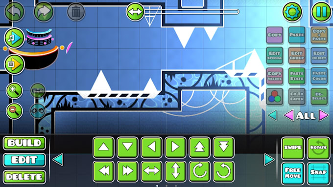 Create you a geometry dash layout by Simpesta | Fiverr