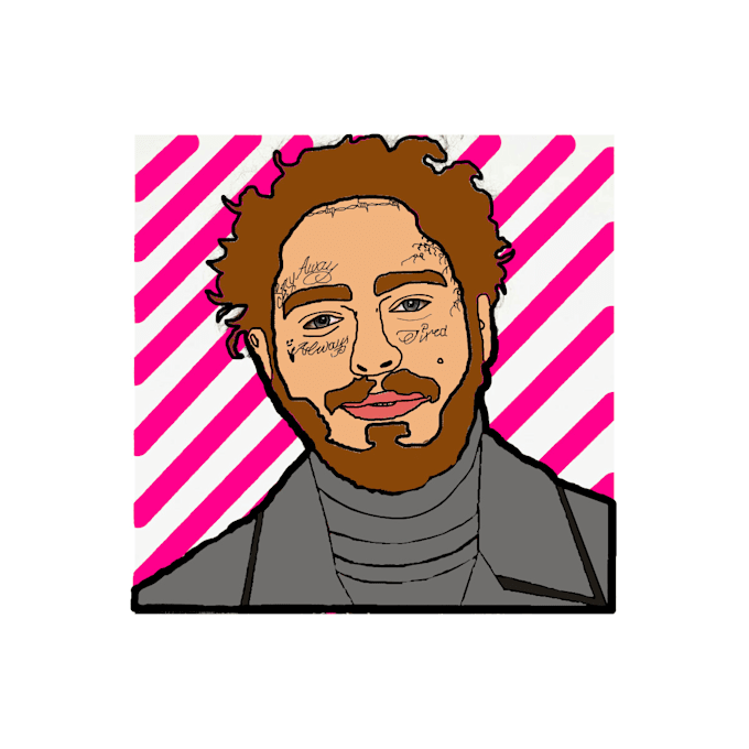 Create a digital cartoonistic portrait of anyone you like by Vivek_arts ...