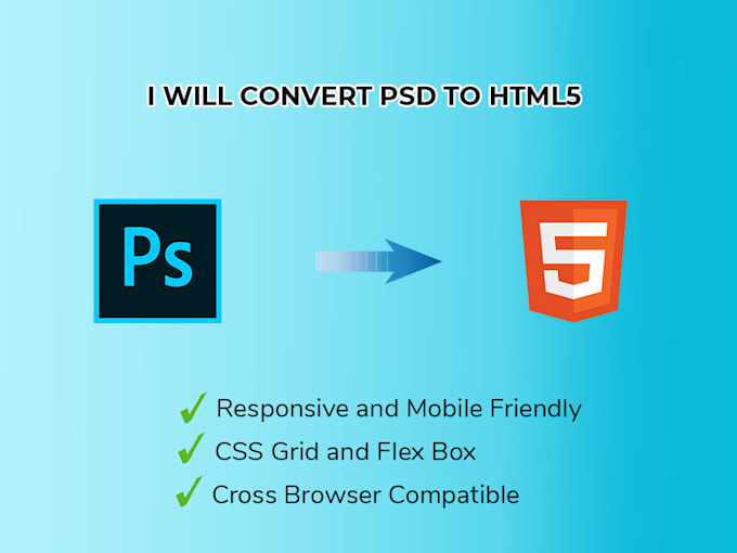Convert psd to html5 by German12358 | Fiverr